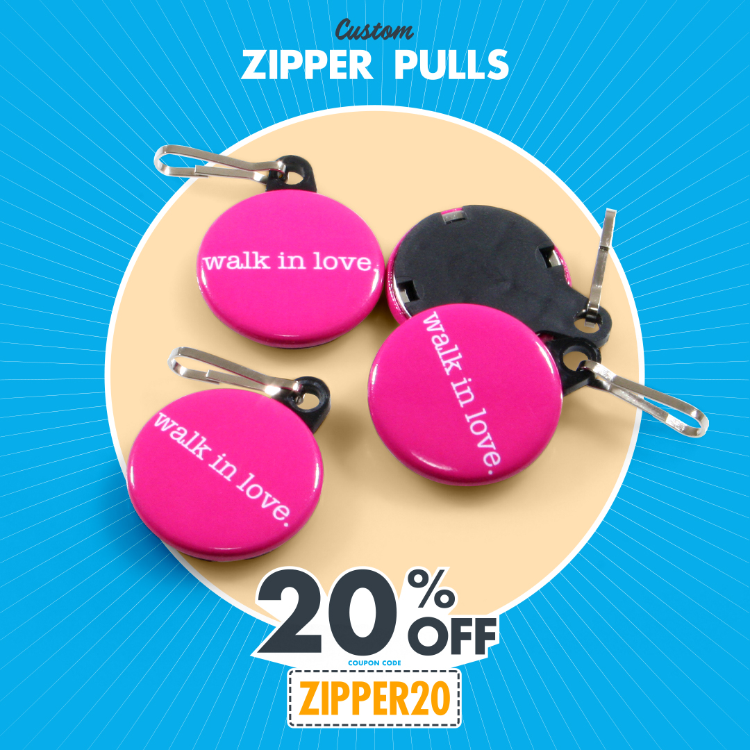 Custom Zipper Pulls (Page 1 of 3) - TheButtonPost.com